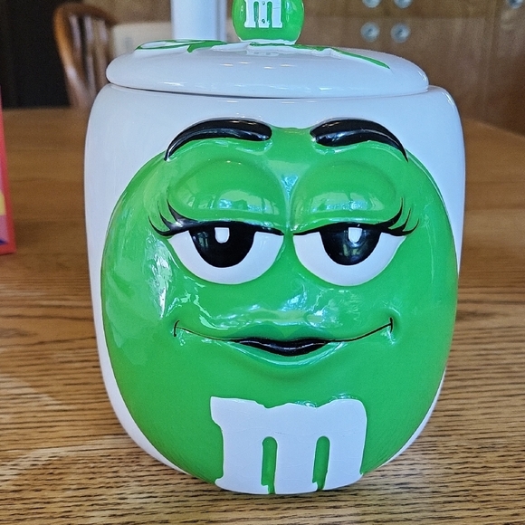 Galerie | Kitchen | Green Mm Character Cookie Jar | Poshmark